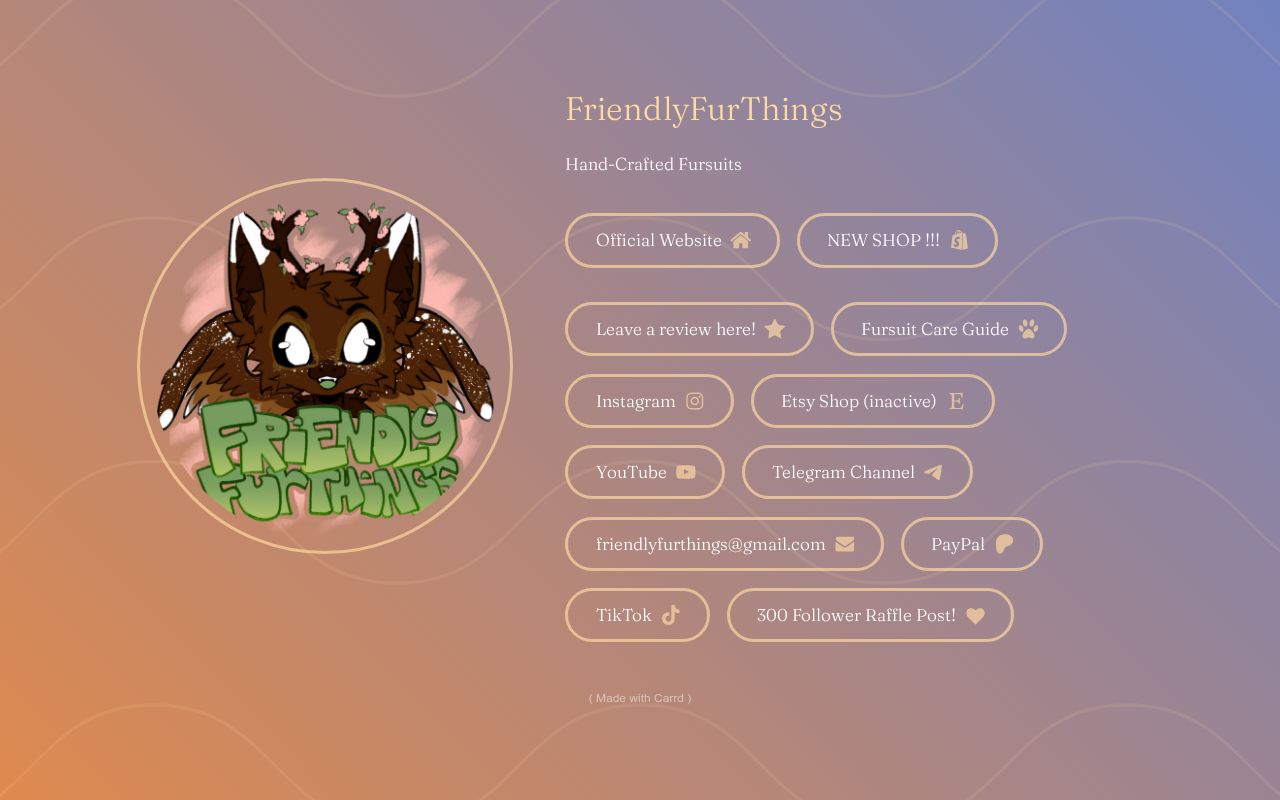 FriendlyFurThings’ Carrd